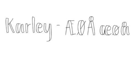 Fonte med ØÆÅ til tusch-skrivning i Cricut - Makernerd.dk